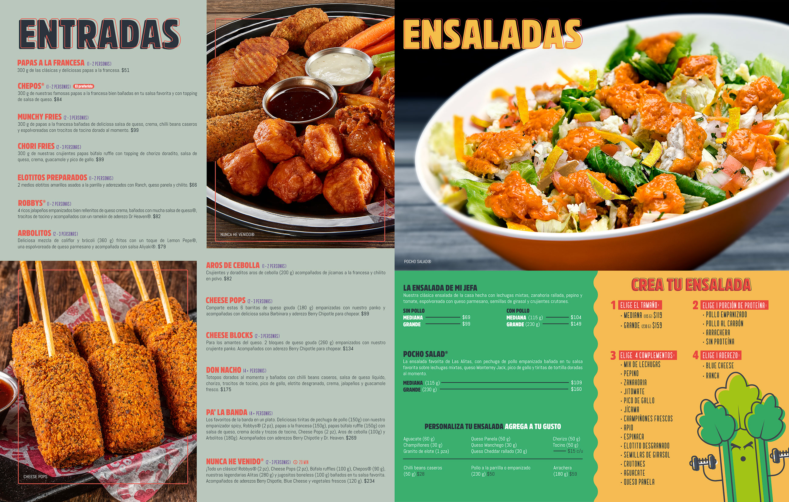 LAS ALITAS MENÚ IRAPUATO