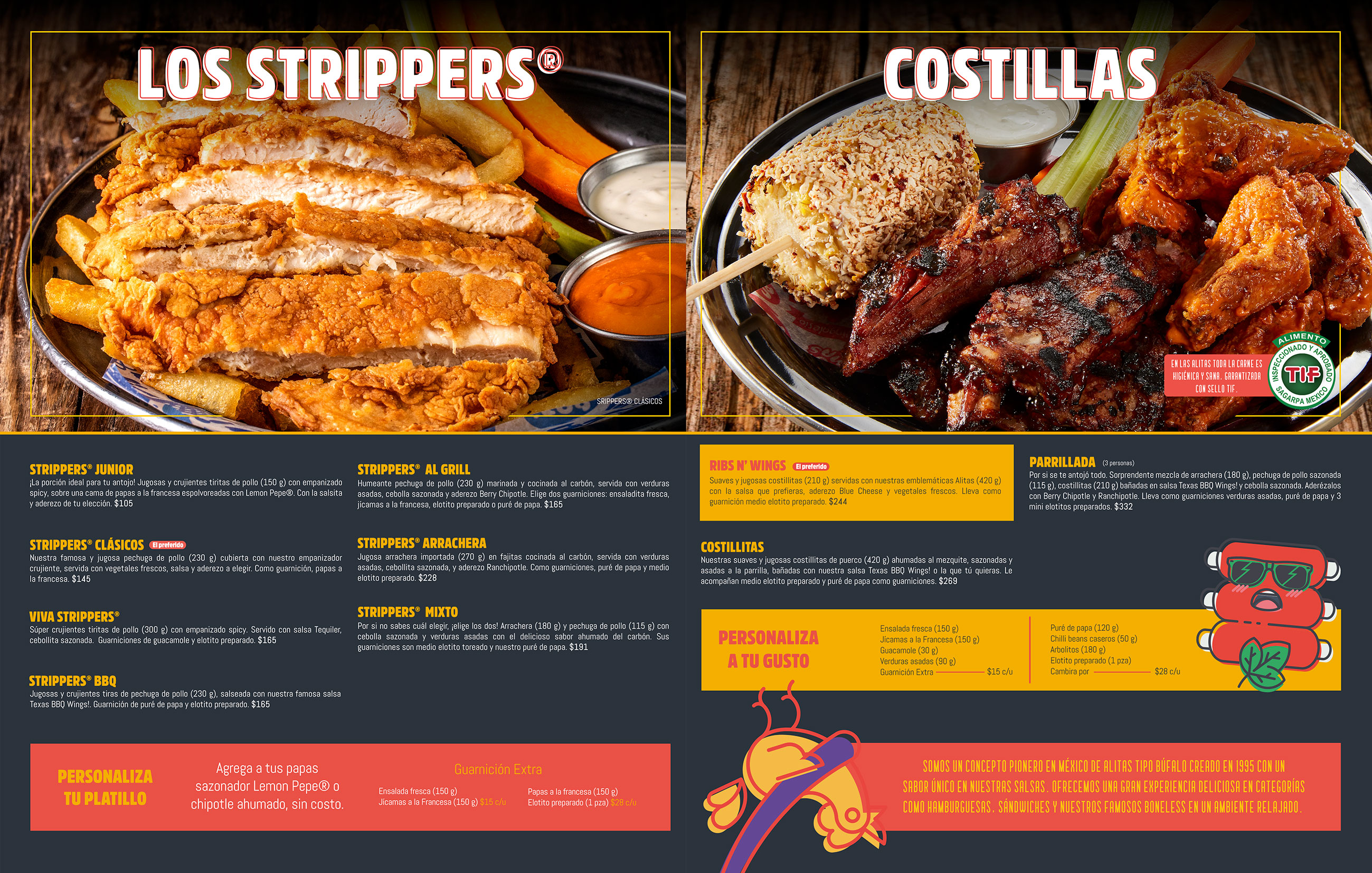 LAS ALITAS MENÚ IRAPUATO